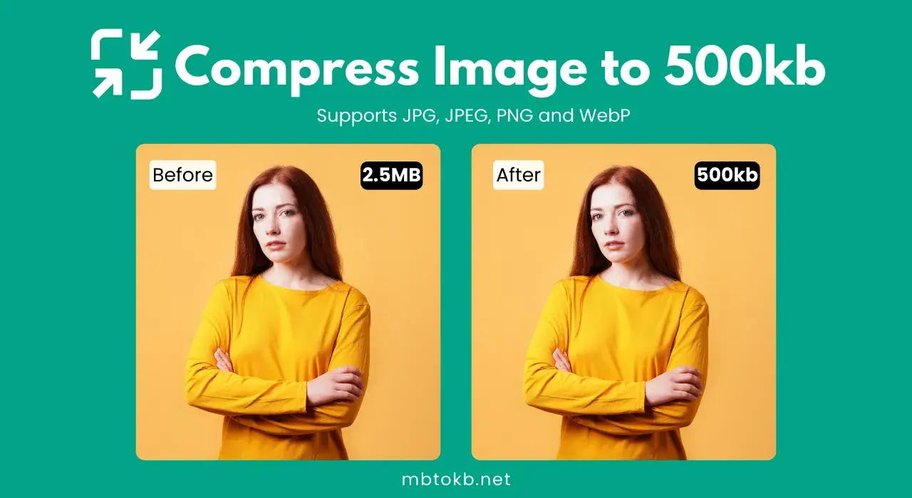 Compress Image to 500kb - Reduce your Image Size to 500kb